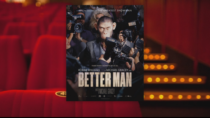 Film show: Monkey avatar tells Robbie Williams' story in 'Better Man' - arts24